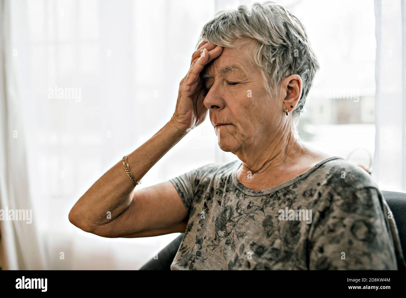 Sad older senior person suffering hi-res stock photography and images ...