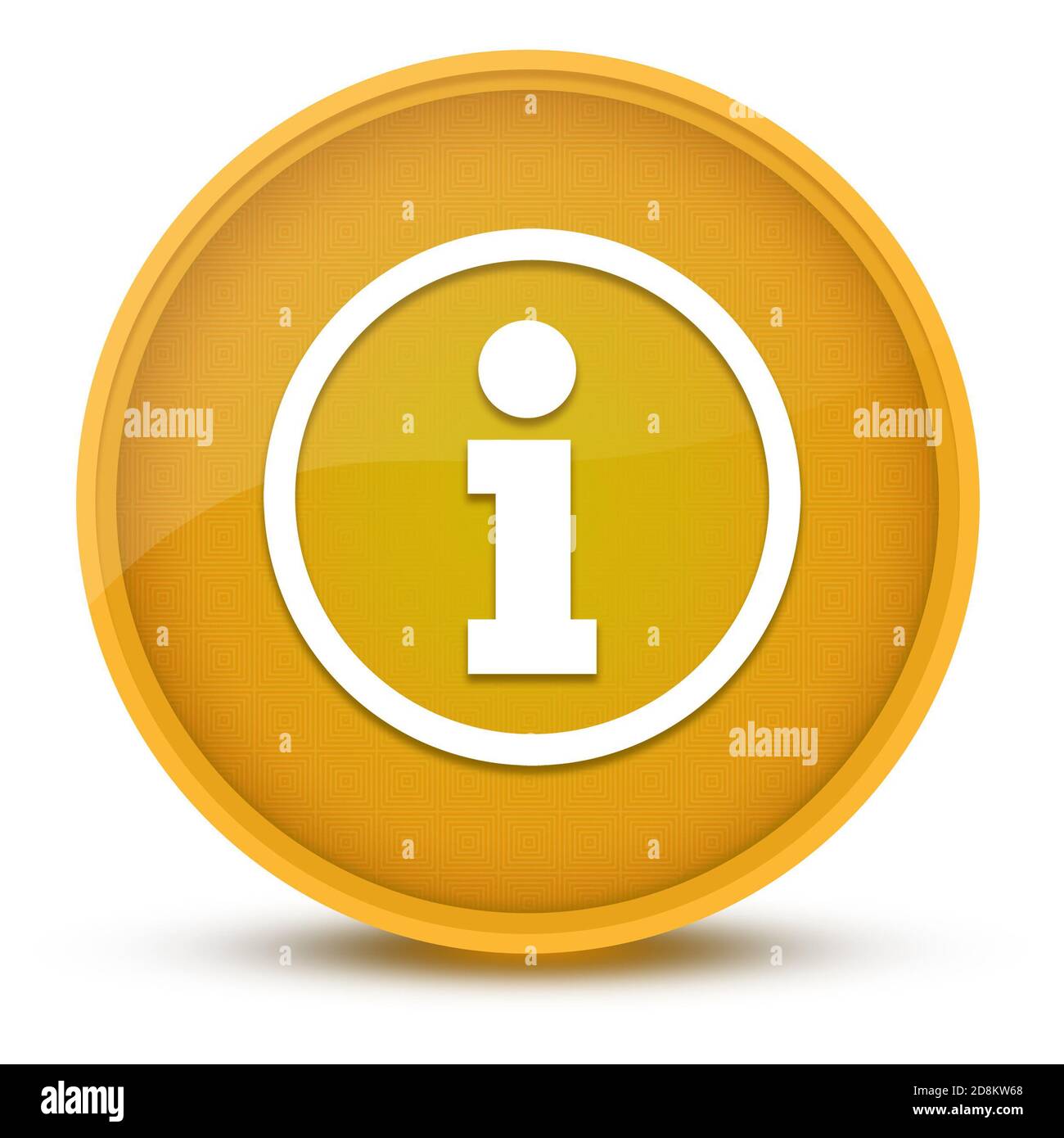 Info luxurious glossy yellow round button abstract illustration Stock ...