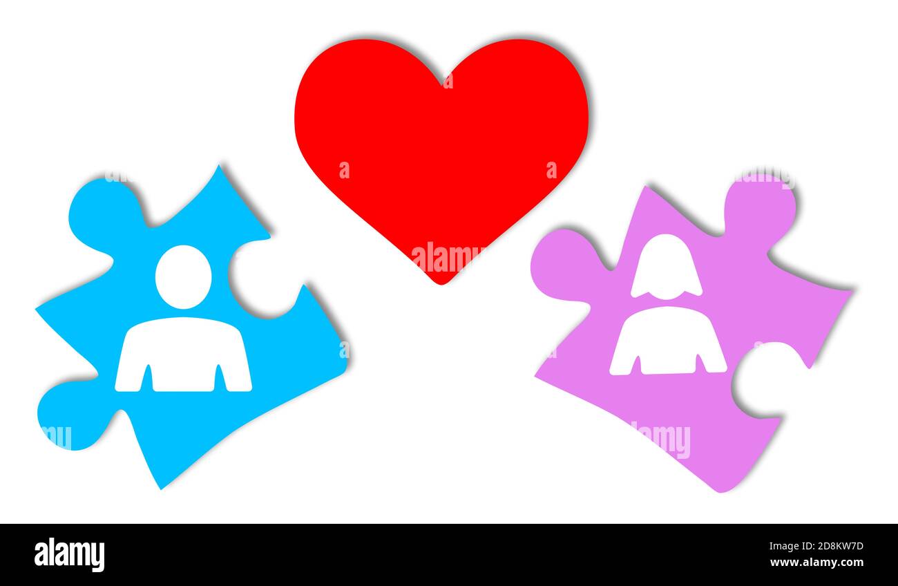 Illustration of a love concept Stock Photo - Alamy