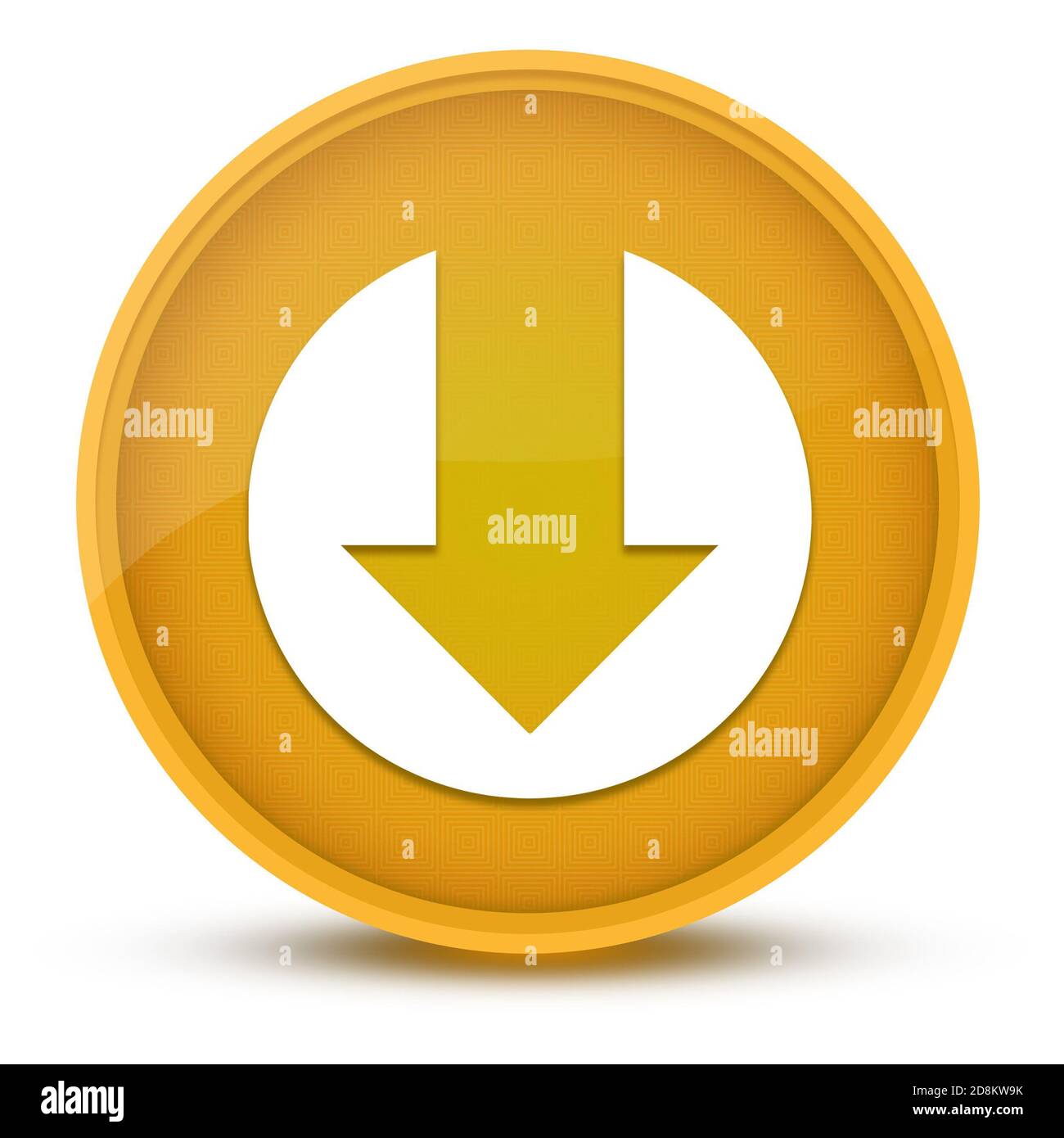 Download arrow luxurious glossy yellow round button abstract ...