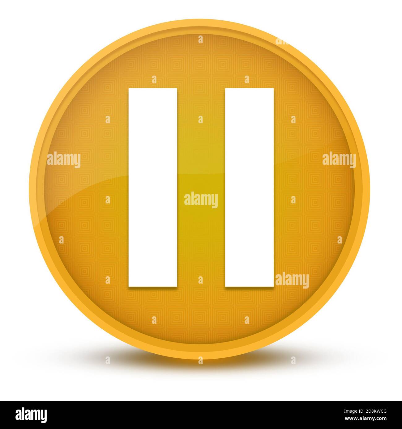 Yellow Pause Icon