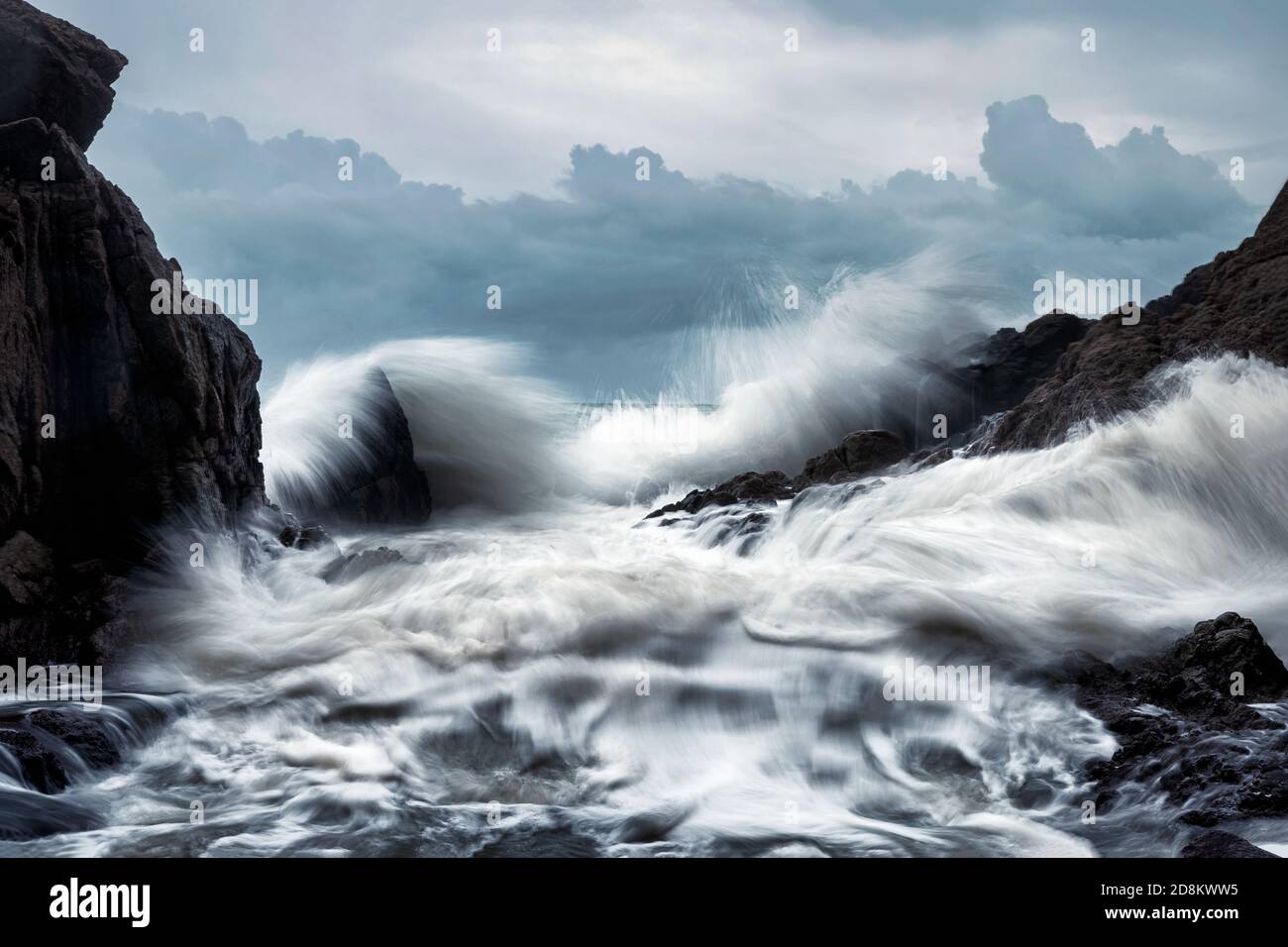 Ocean Storm Waves Rocks