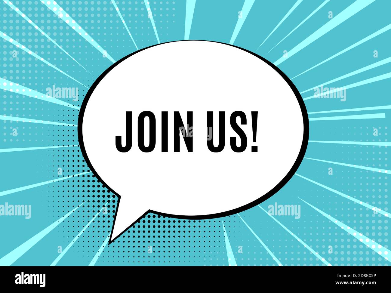 Join Us concept of important announcement. Vector illustration EPS10 ...