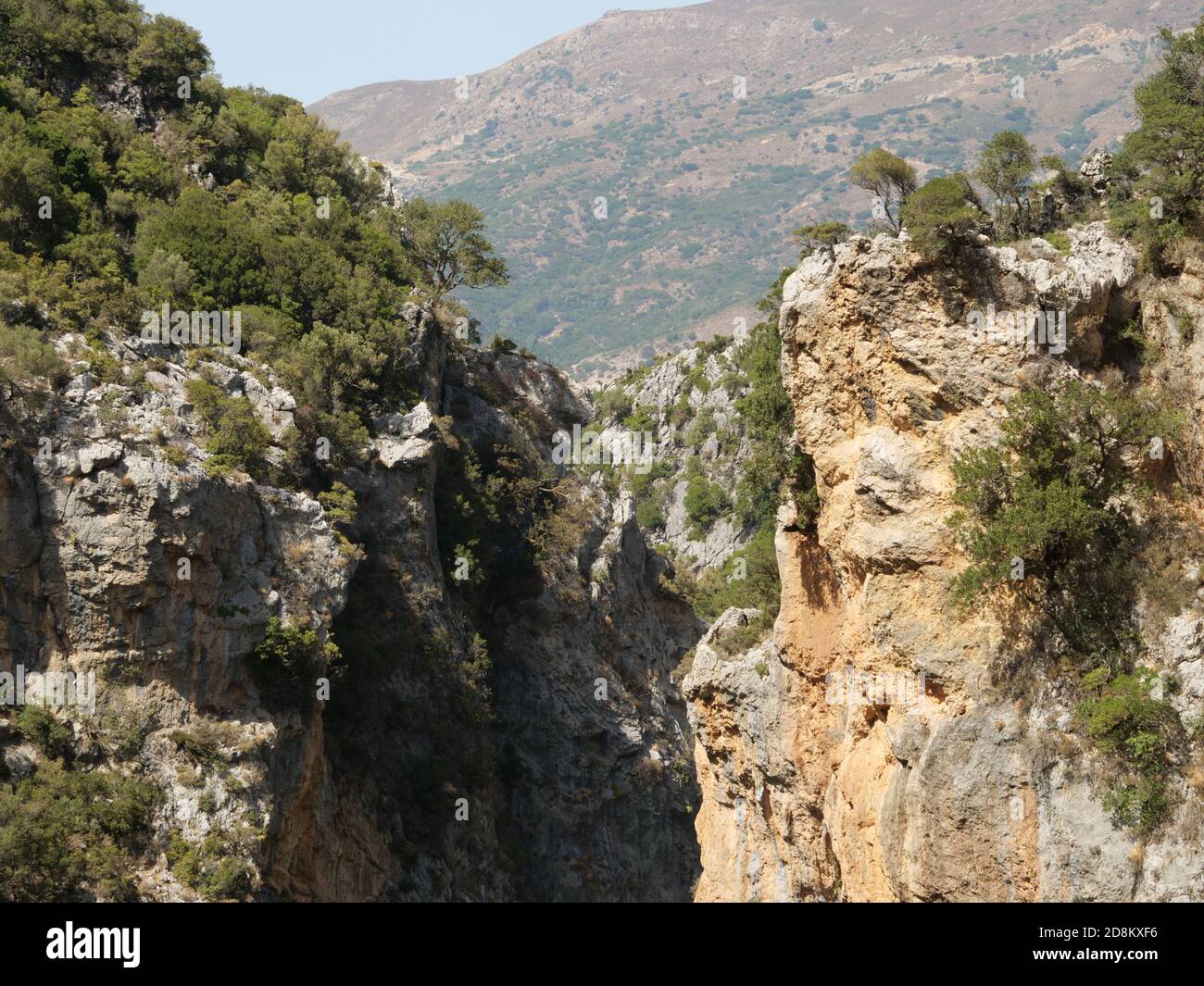 Huge cliffs captured in Crete, Greece during the daytime Stock Photo ...