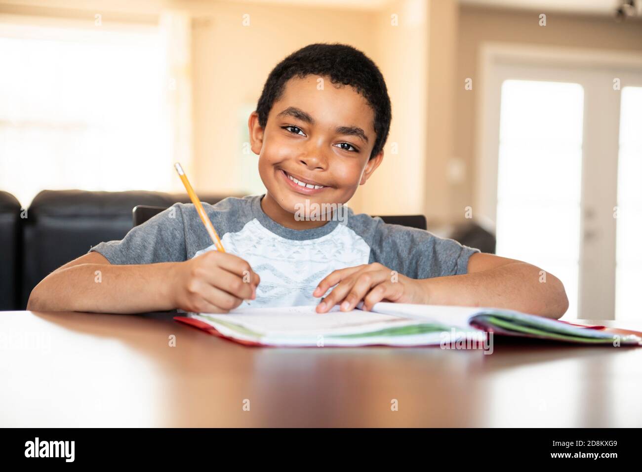 Homework paper hi-res stock photography and images - Alamy