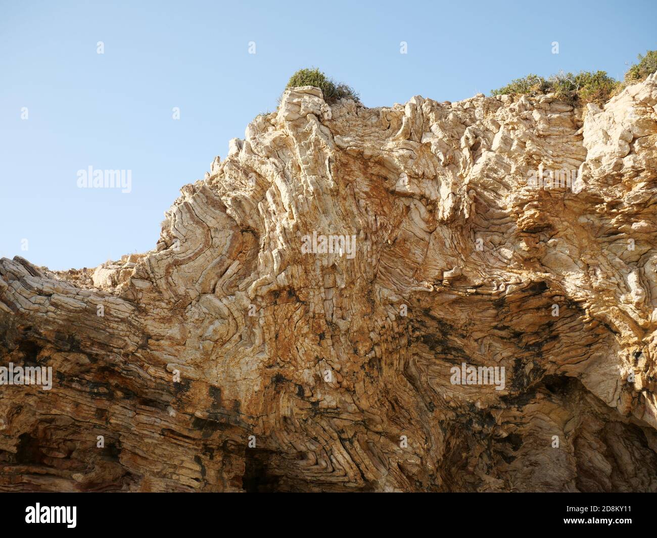 Huge cliffs captured in Crete, Greece during the daytime Stock Photo ...