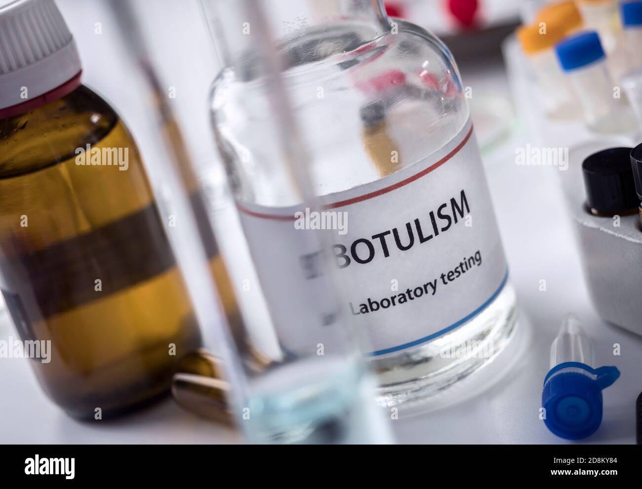 Botulism samples in laboratory, conceptual image Stock Photo - Alamy