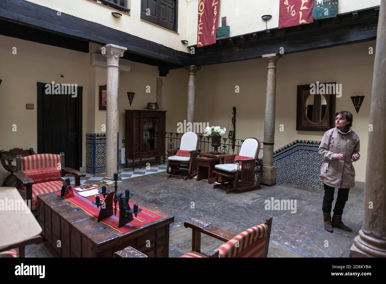 Interior of a converted 16th-century Franciscan convent, Carrera del ...