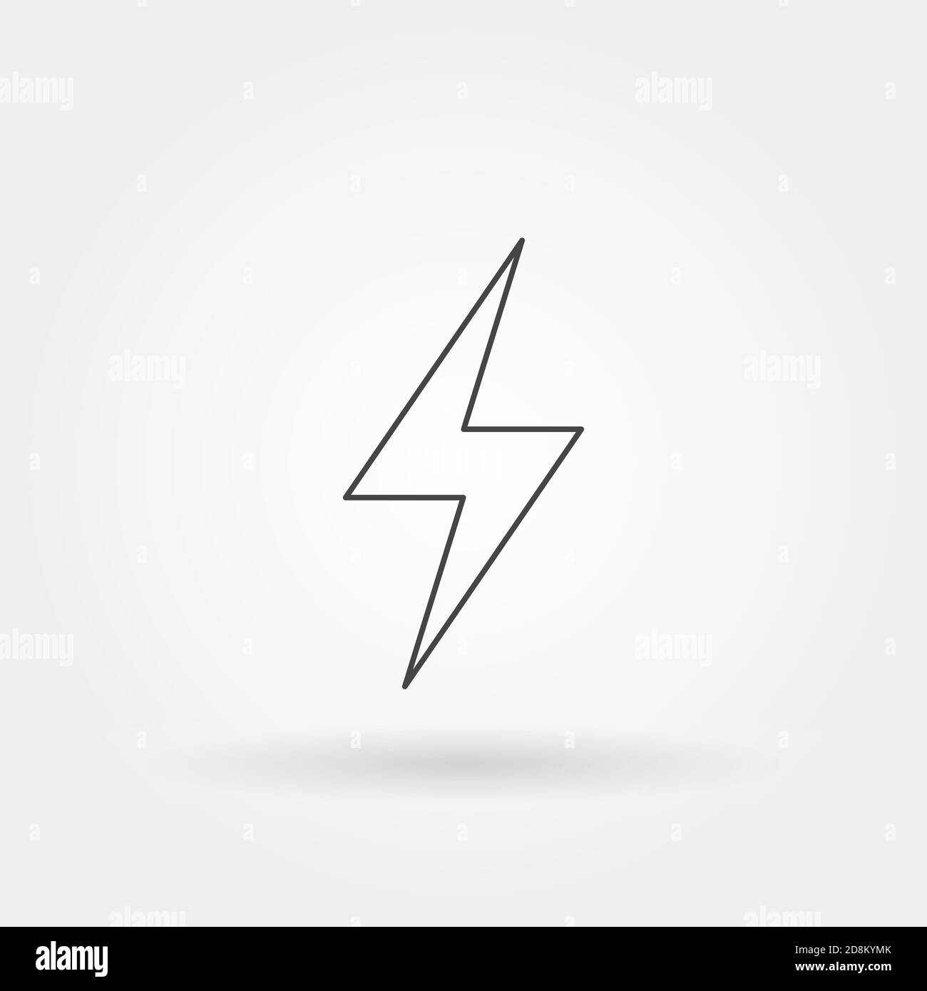 Single lightning bolt Stock Vector Images - Alamy