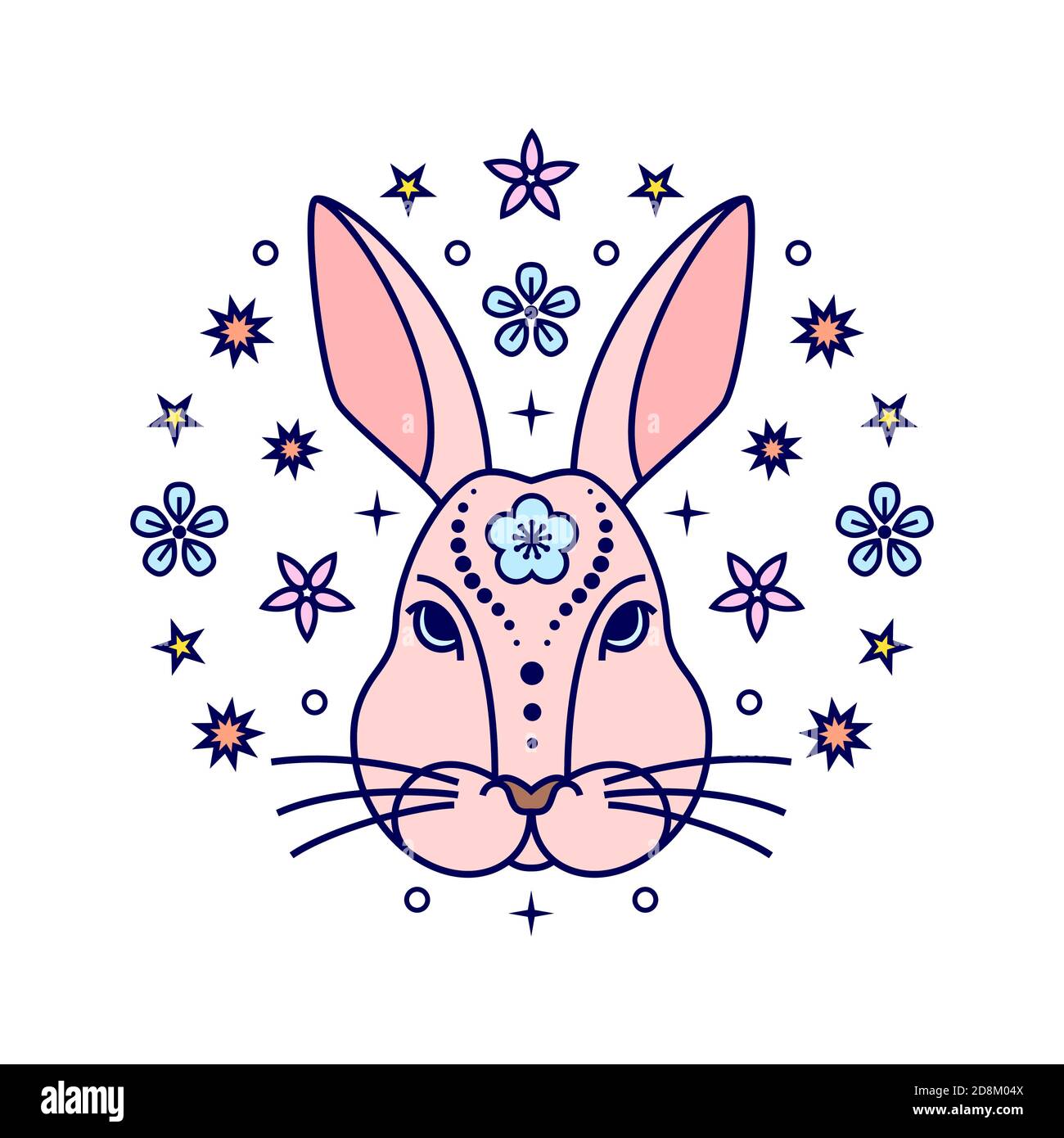 Rabbit Chinese zodiac sign Stock Vector Image & Art - Alamy