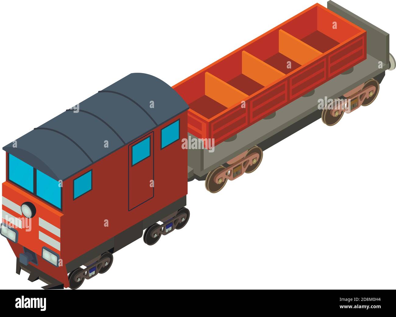 Freight train icon. Isometric illustration of freight train vector icon ... Freight train icon. Isometric illustration of freight train vector icon ...