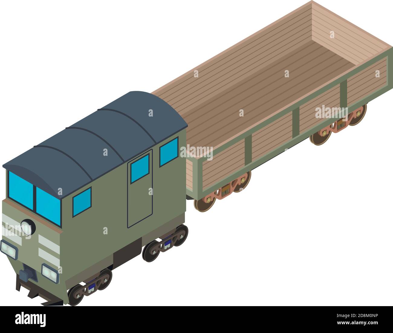 Empty railcar Stock Vector Images - Alamy