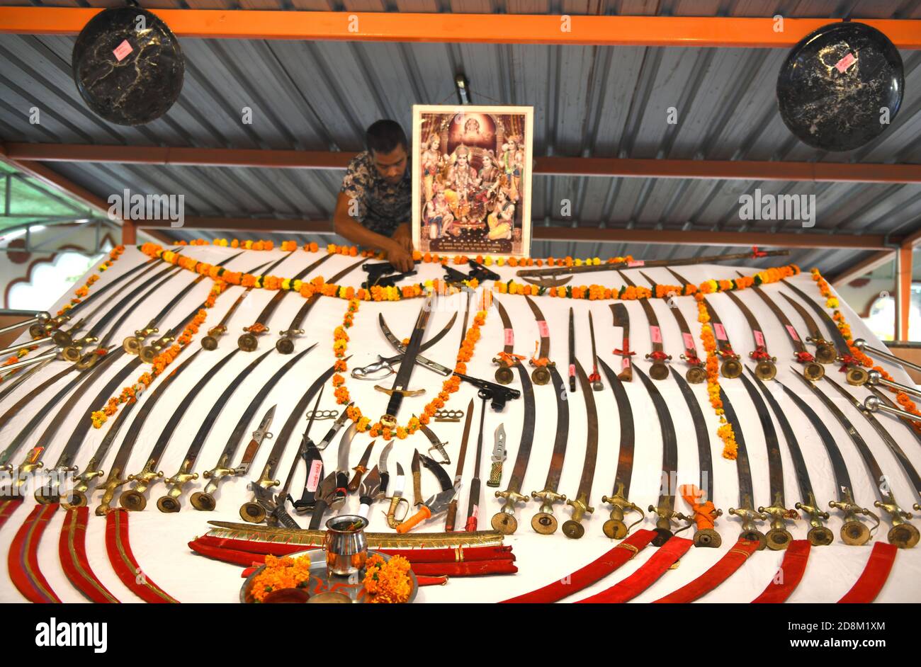 Beawar, Rajasthan, Oct 25, 2020: Vishva Hindu Parishad (VHP) member ...