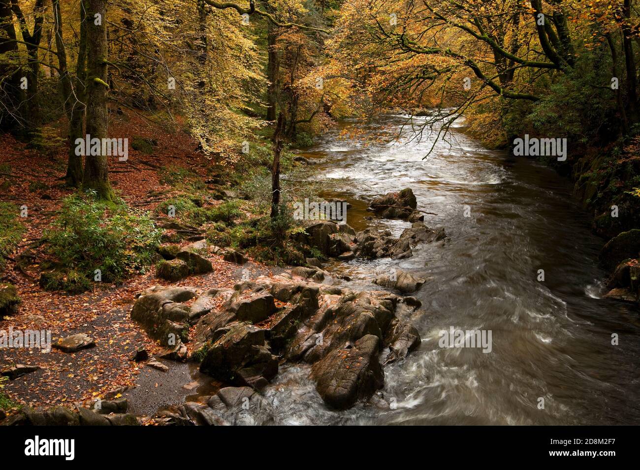 River Esk from Trough House Bridge in Eskdale, Cumbria, UK Stock Photo ...