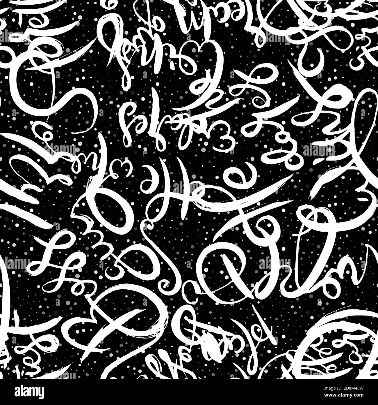 Graffiti background seamless pattern. Hand style tagging. Chalk vector ...