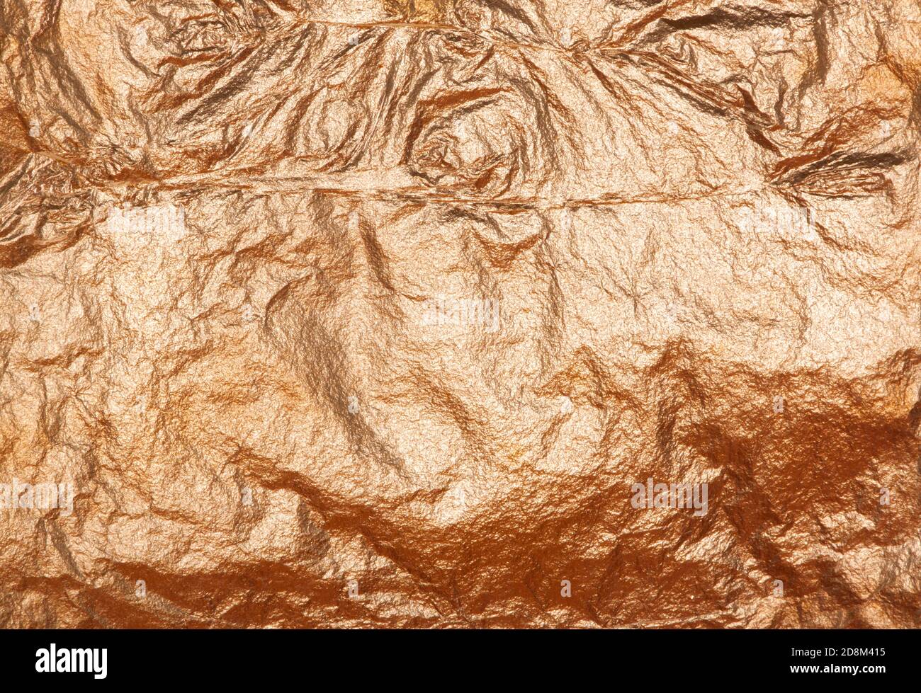Gold bright shiny real texture of a crumpled sheet Stock Photo - Alamy