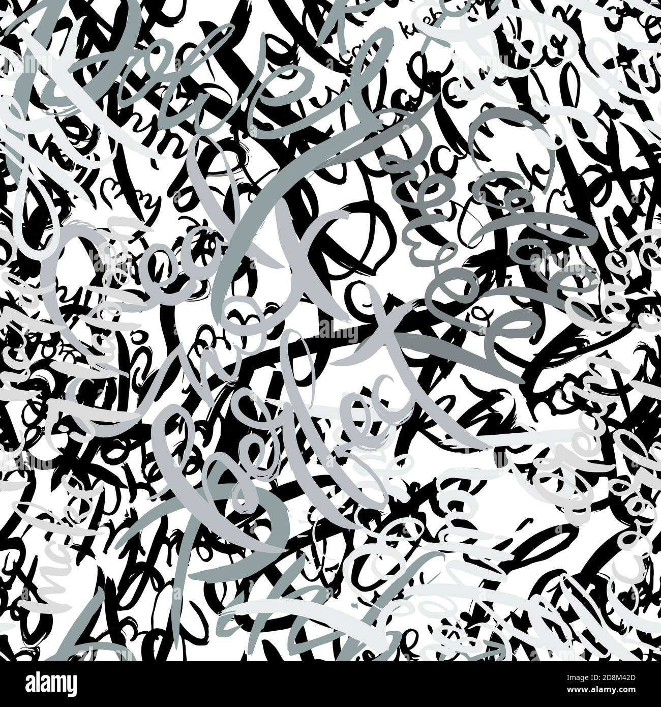 Graffiti background seamless pattern. Hand style tagging. Vandal vector ...