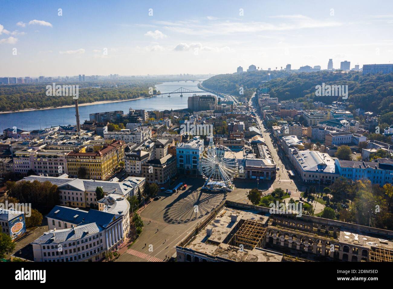 Aerial top view of saint andrews church hi-res stock photography and ...