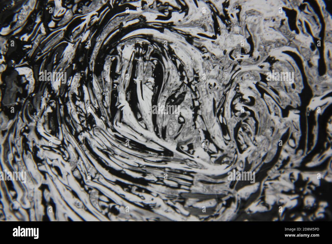 Fine 1970s vintage black and white photography of a swirling mass of ...