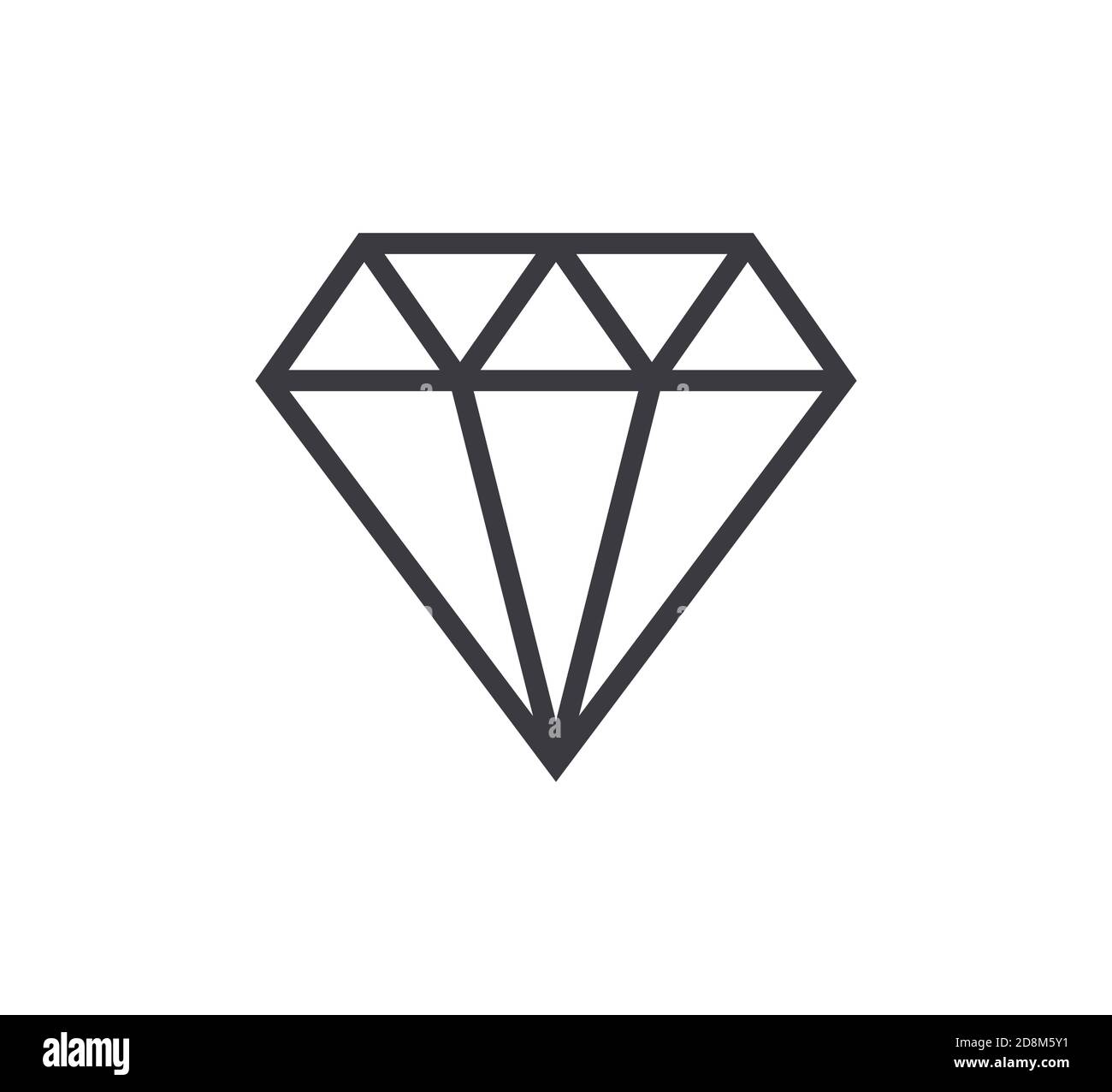 Diamond outline hi-res stock photography and images - Alamy