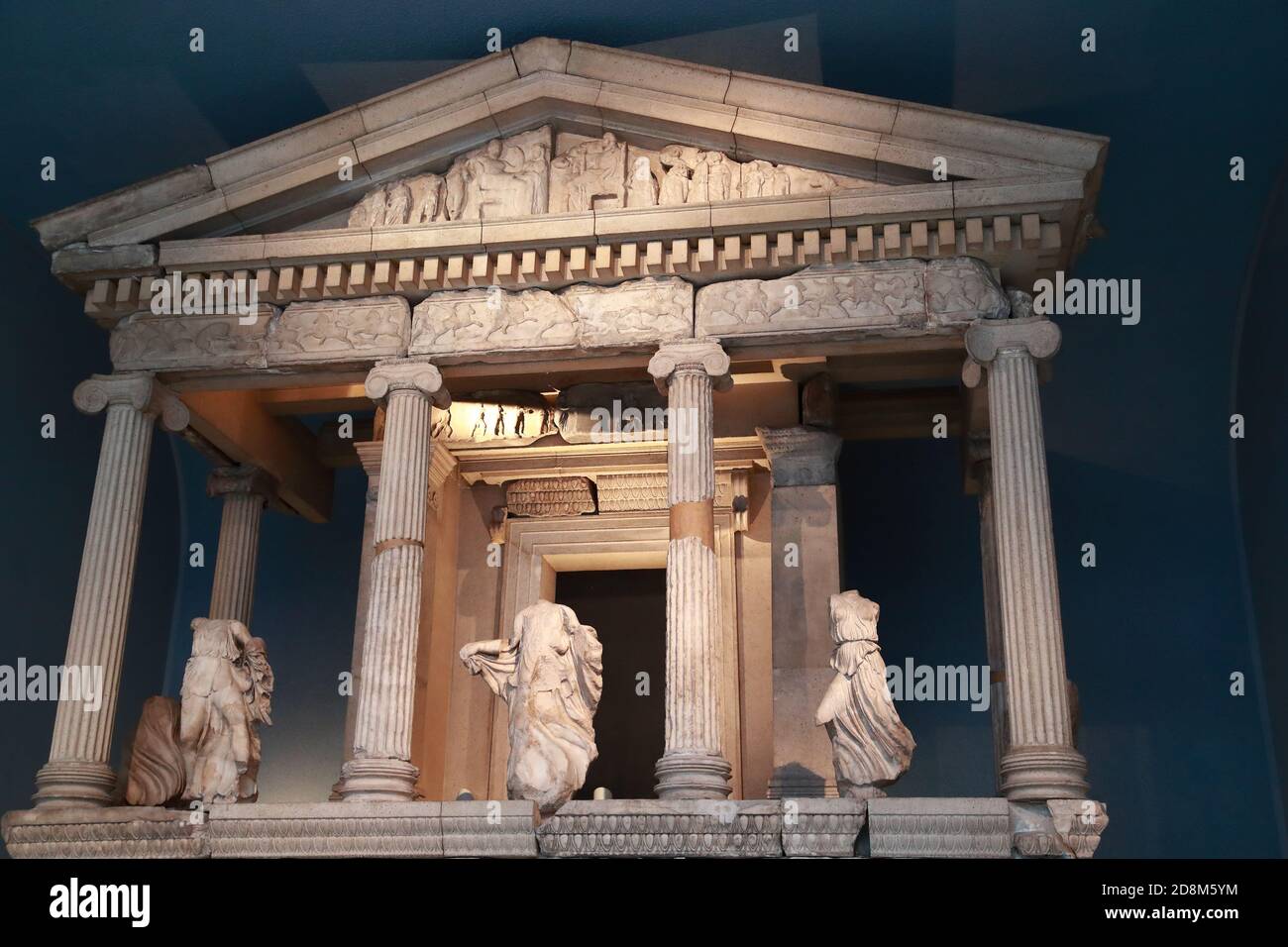 Nereid monument at the British Museum, London, UK Stock Photo - Alamy