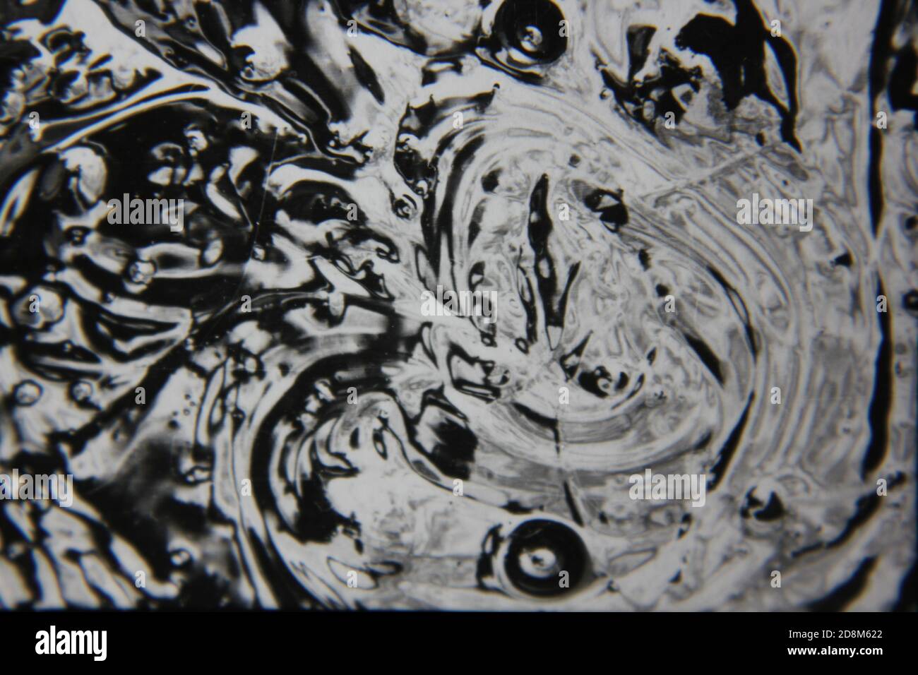 Fine 1970s vintage black and white photography of a swirling mass of ...