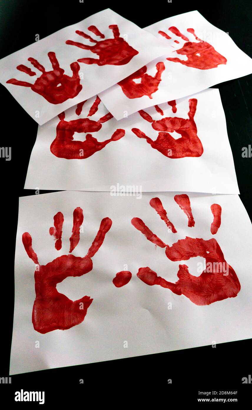 Hand prints children hi-res stock photography and images - Alamy