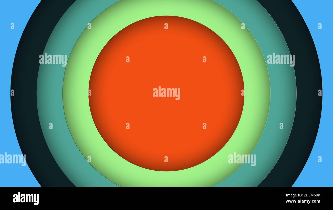 Frame of several circles of different colors. Mockup template with ...