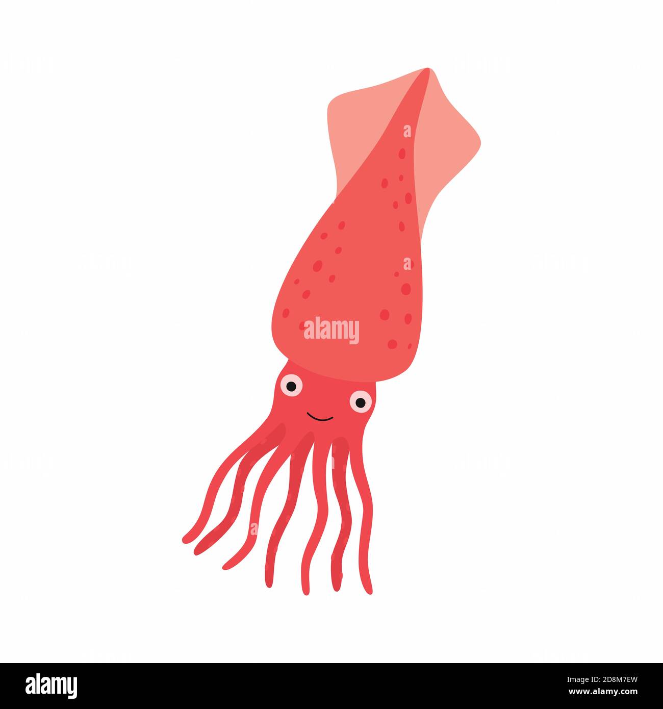 Cartoon squid hi-res stock photography and images - Alamy