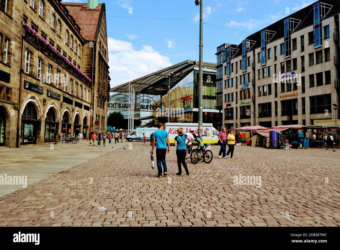 architecture, building, center, Chemnitz, city, city administration ...