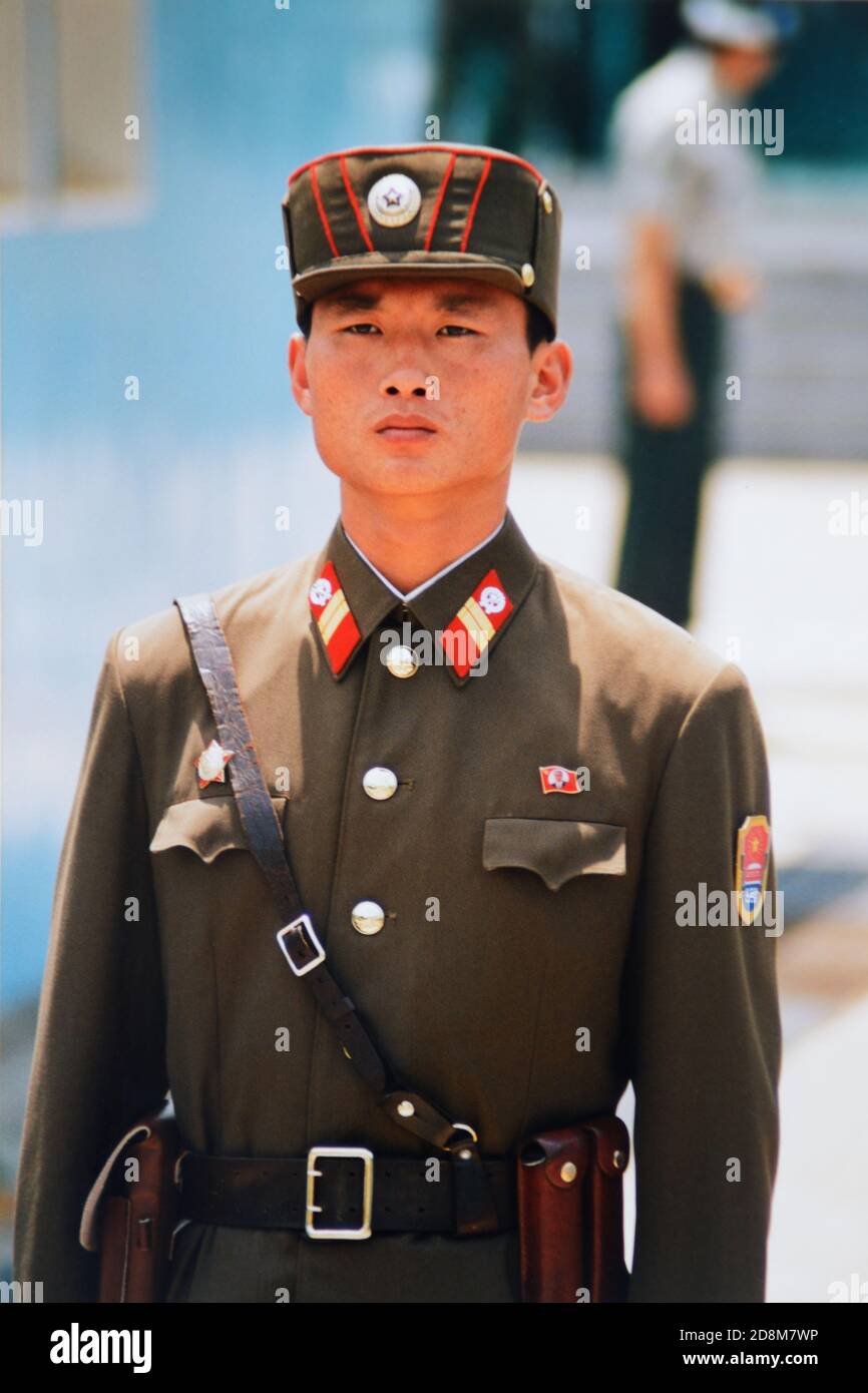 North Korean soldier at the Joint Security Area, Panmunjom Stock Photo ...
