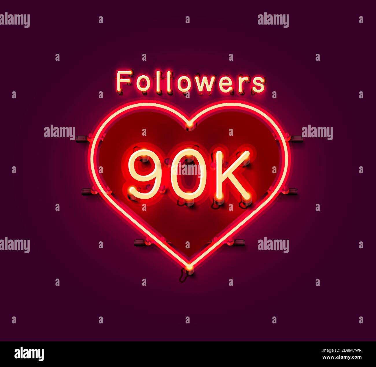 Light number 90 Stock Vector Images - Alamy