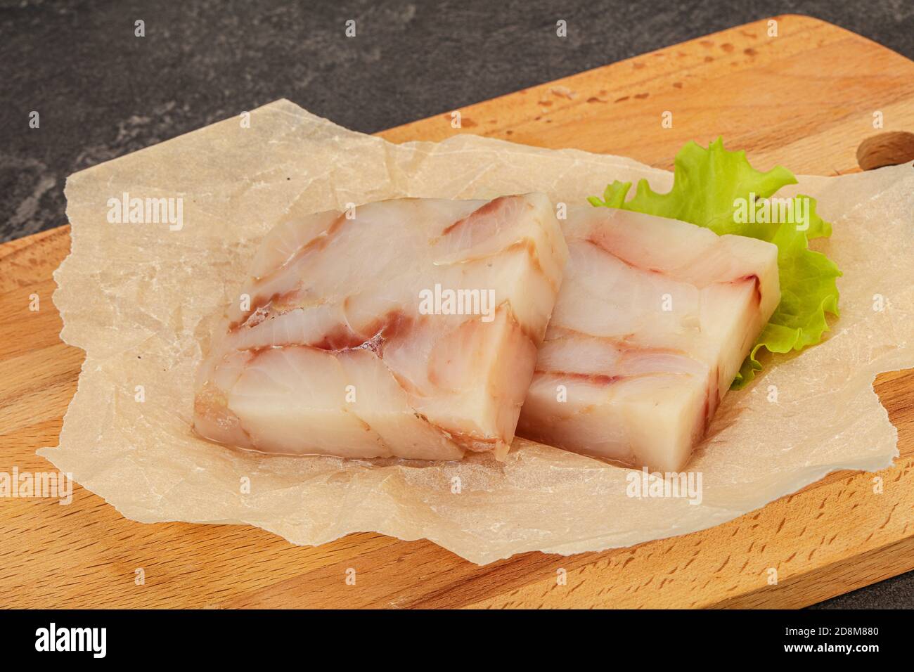 Raw dietary pollock fish fillet for cooking Stock Photo - Alamy