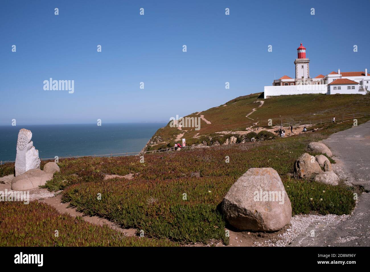 Cabo da Roca lighthouse in Portugal Stock Photo - Alamy