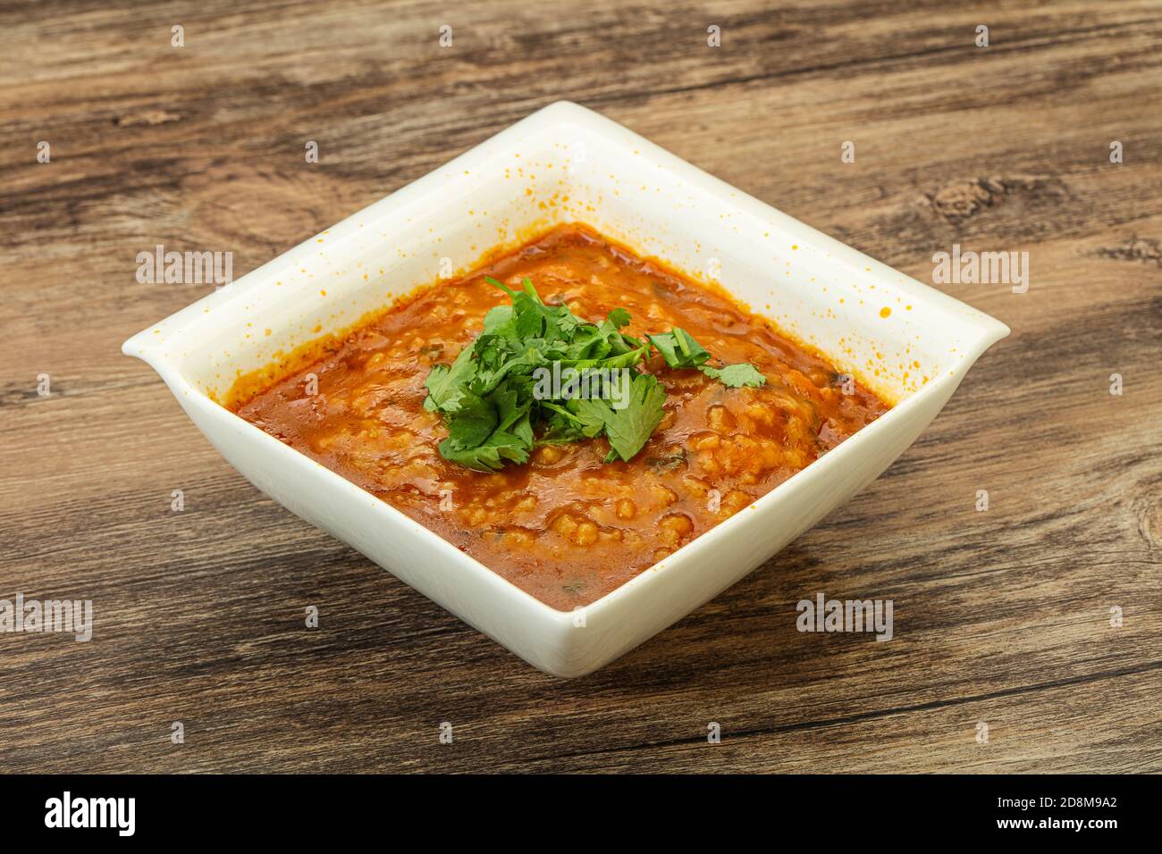 Traditional Georgian Kharcho soup with meat and spices Stock Photo - Alamy