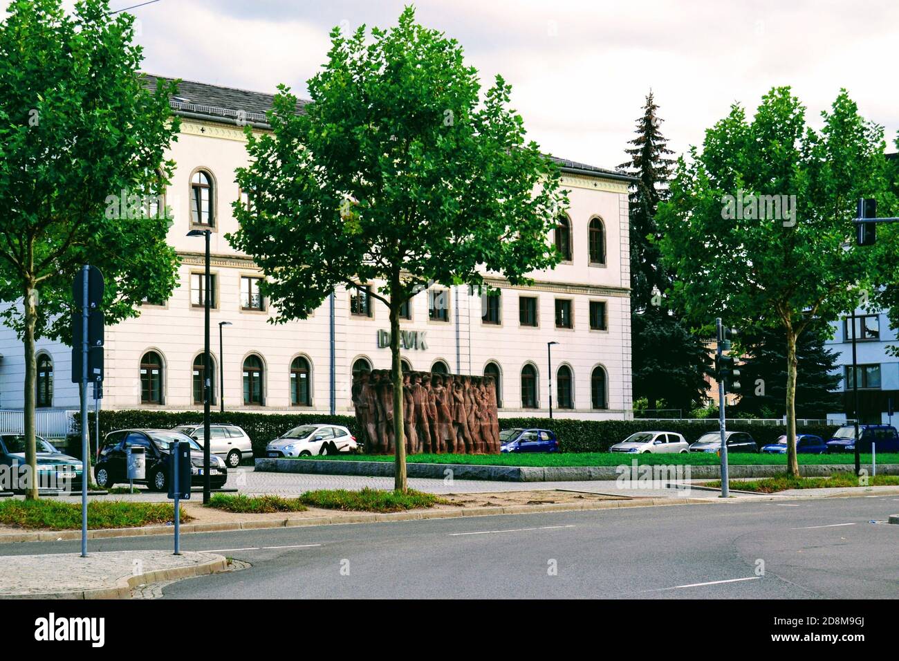 Street views in Chemnitz, Germany. Old style colorful buildings and ...