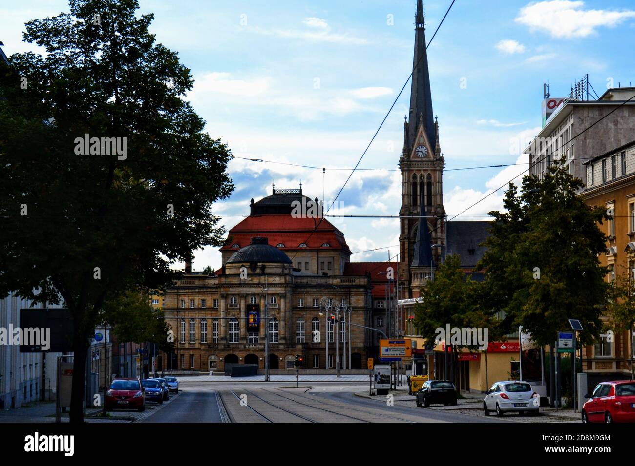 Theater square with opera house and st peters church hi-res stock ...