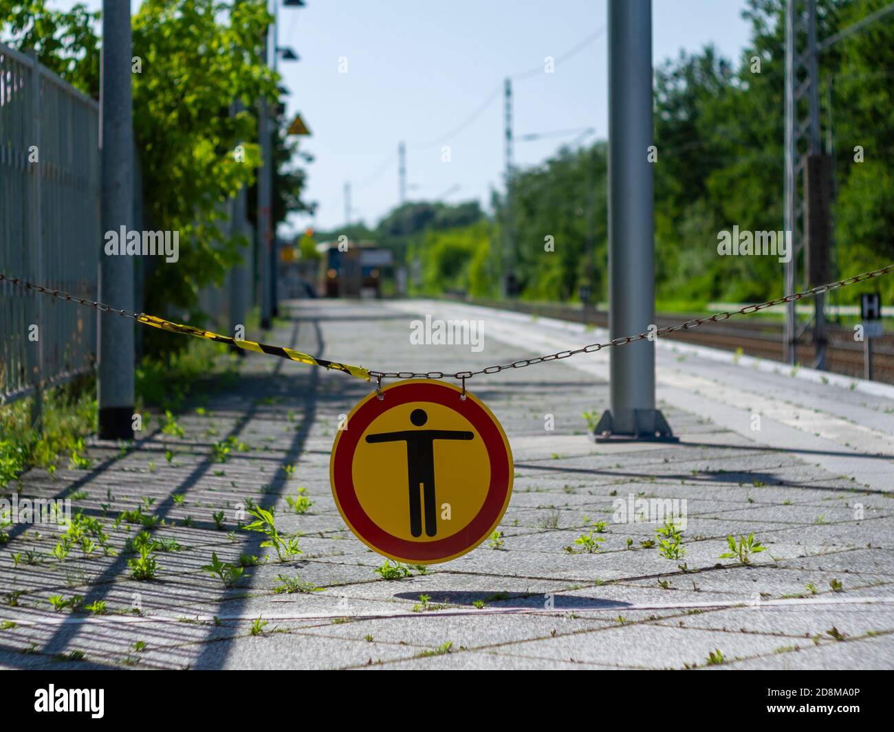 No entry to the tracks hi-res stock photography and images - Alamy