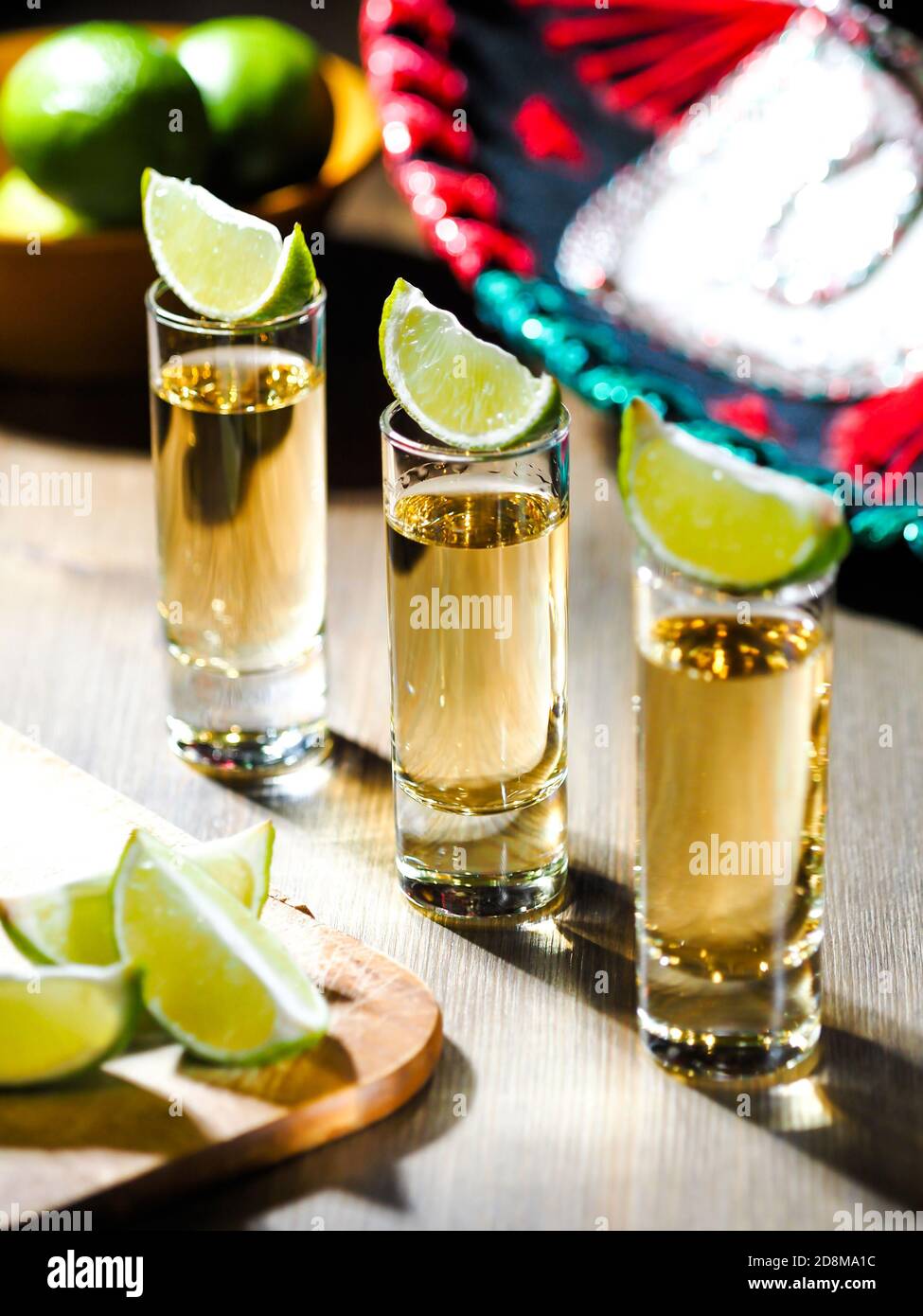 Gold tequila shot black background hi-res stock photography and images ...