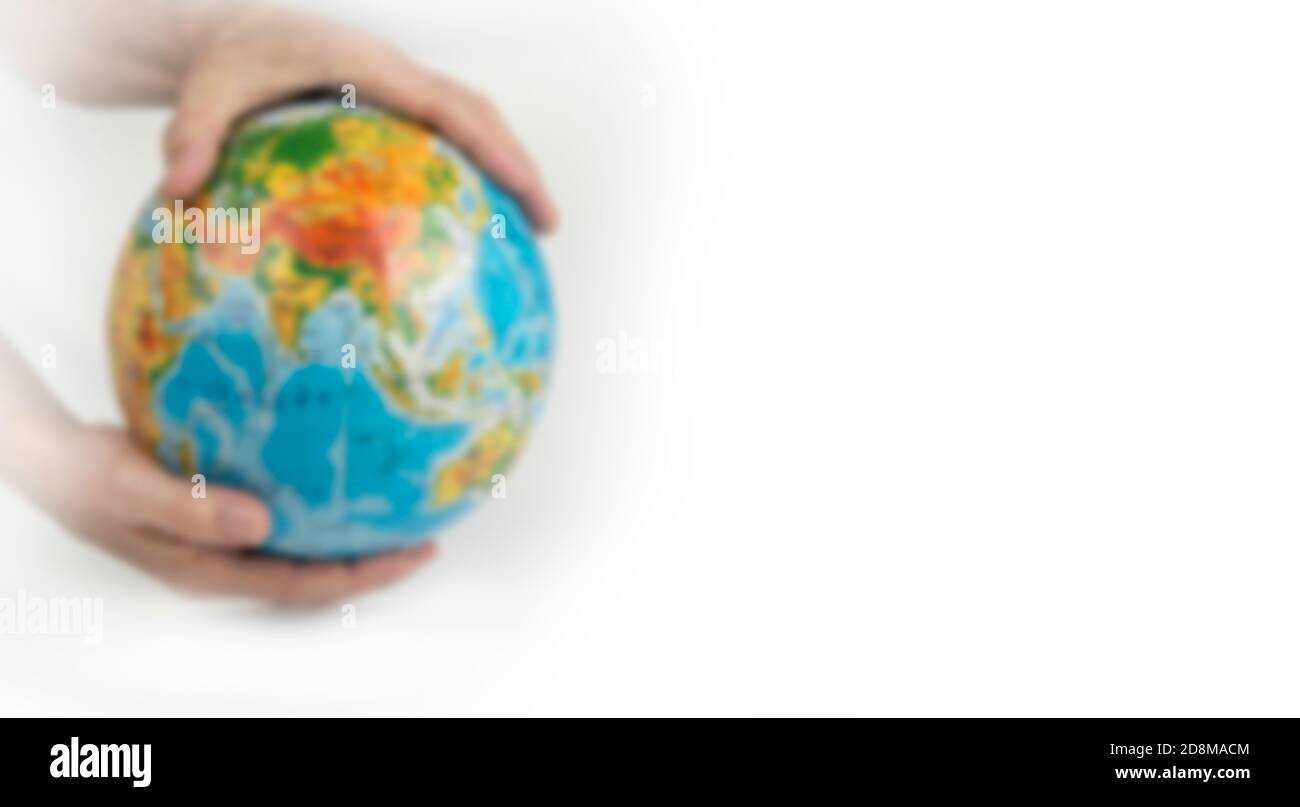 Blurry world map hi-res stock photography and images - Alamy
