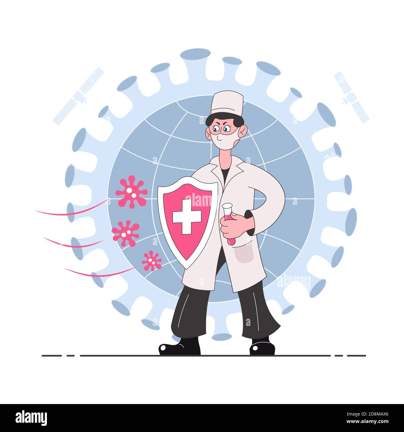 Doctor sick person Stock Vector Images - Alamy