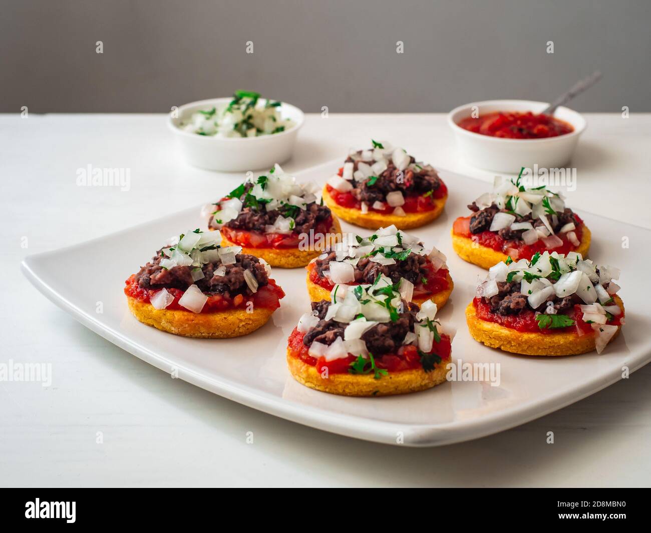 Sopes also known as Picadita, Traditional Mexican Dish Stock Photo - Alamy
