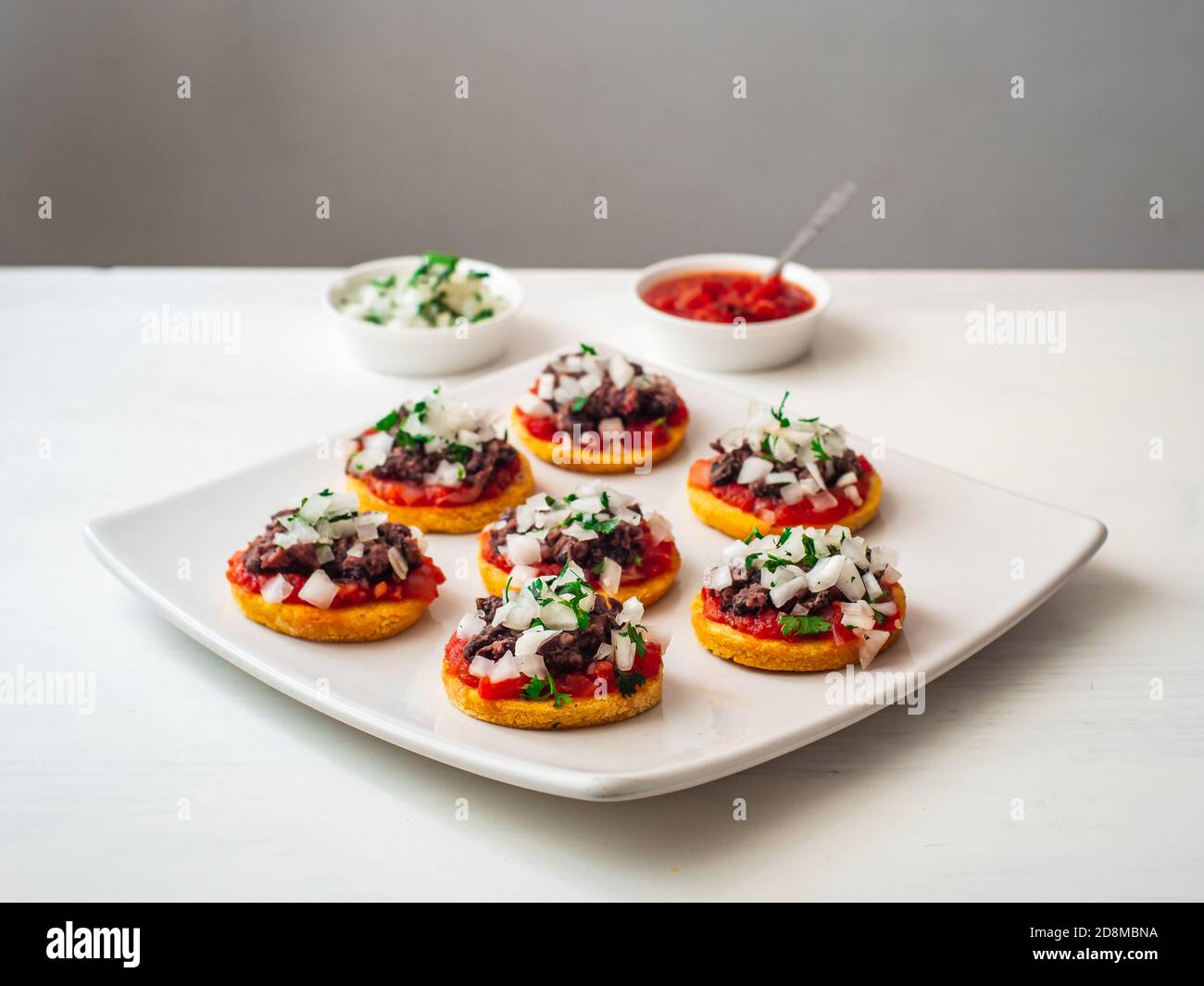 Sopes also known as Picadita, Traditional Mexican Dish Stock Photo - Alamy