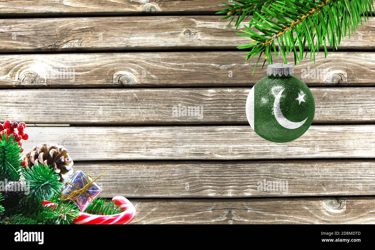 Concept of New Year and Christmas, on a wooden background, Christmas ...