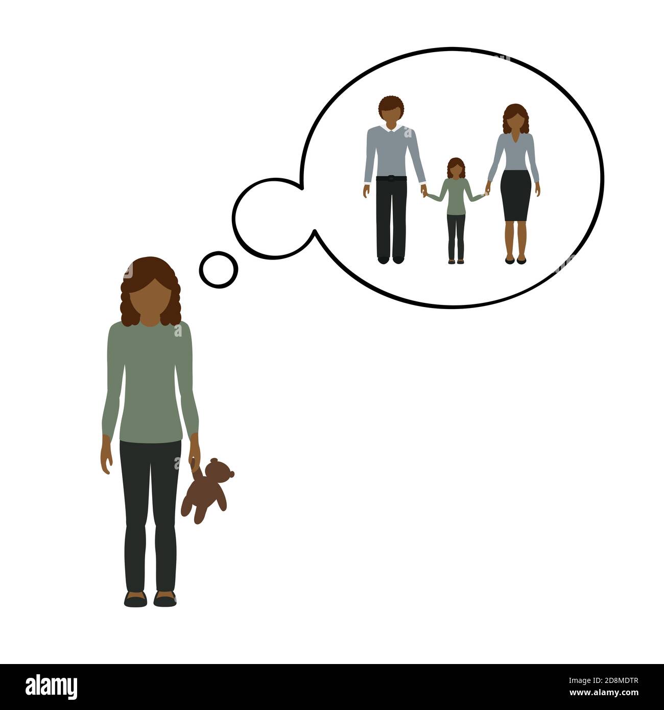 Orphan child Cut Out Stock Images & Pictures - Alamy