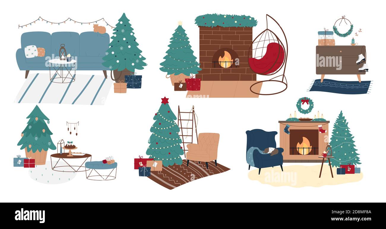 Xmas wreath gift boxes Cut Out Stock Images & Pictures - Alamy