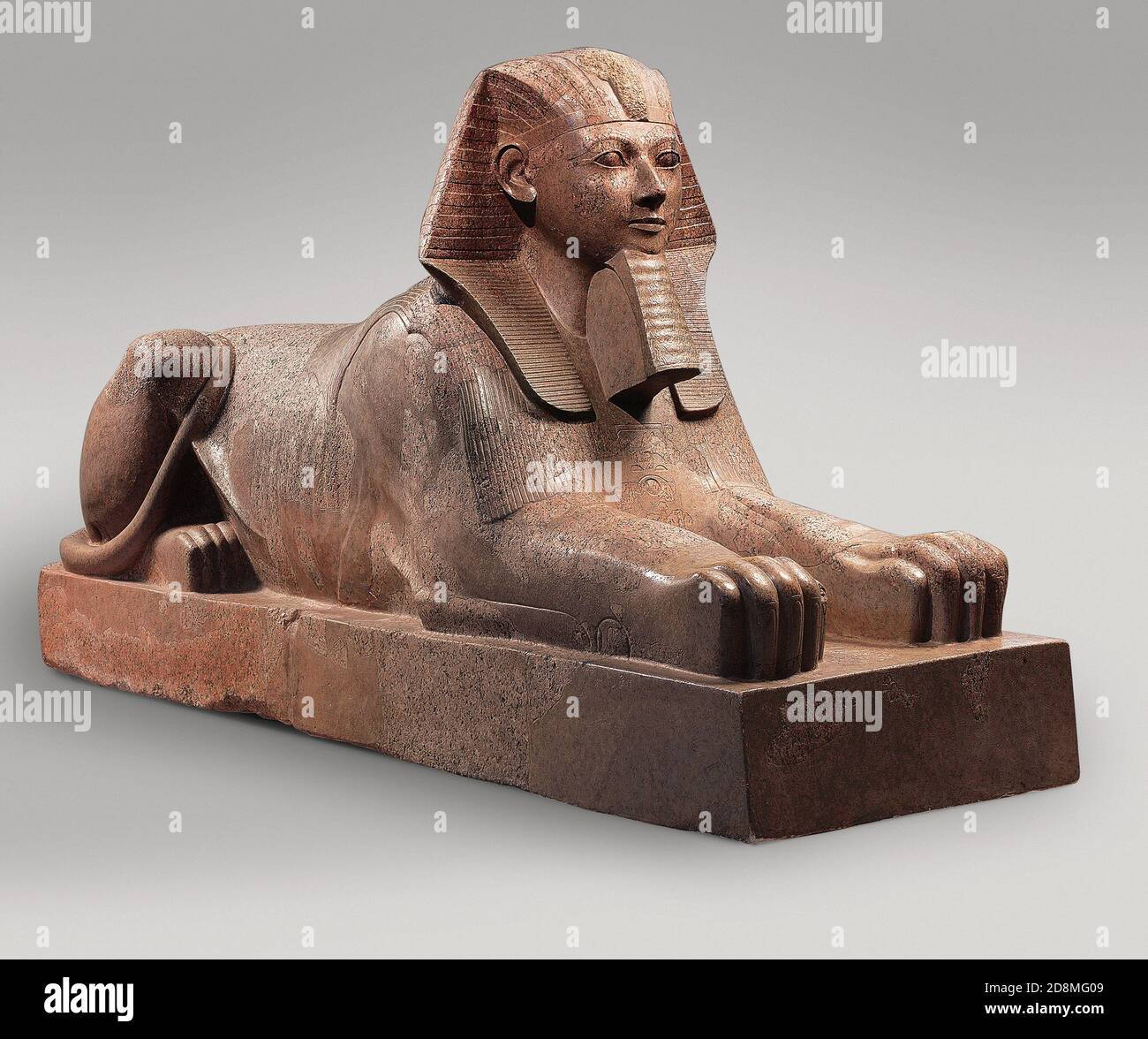 A granite sphinx of the Queen Hatshepsut in The MET Museum NYC Stock ...