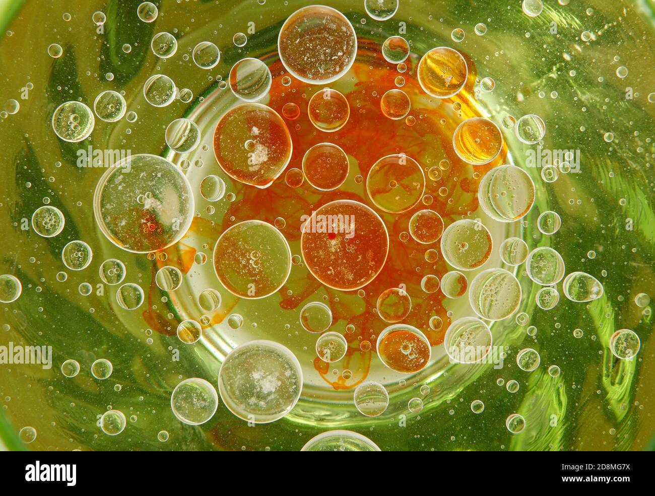 oil floating on colour water-special effect Stock Photo - Alamy