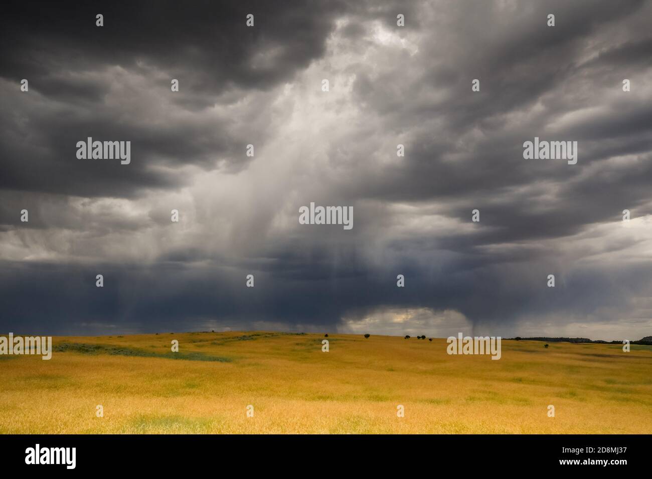Storm clouds in black and white over Utah farmland Stock Photo - Alamy
