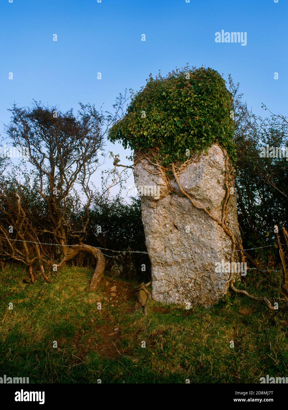 View SE of Samson's Jack (aka Mansel Jack) Bronze Age standing stone ...